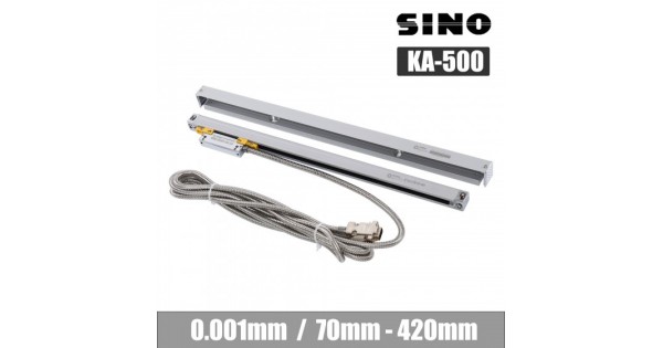 SINO KA-500 0.001mm 70 120 170 220 270 320 370 420mm超薄直线尺 KA500 1um磨床车铣光学编码器尺
